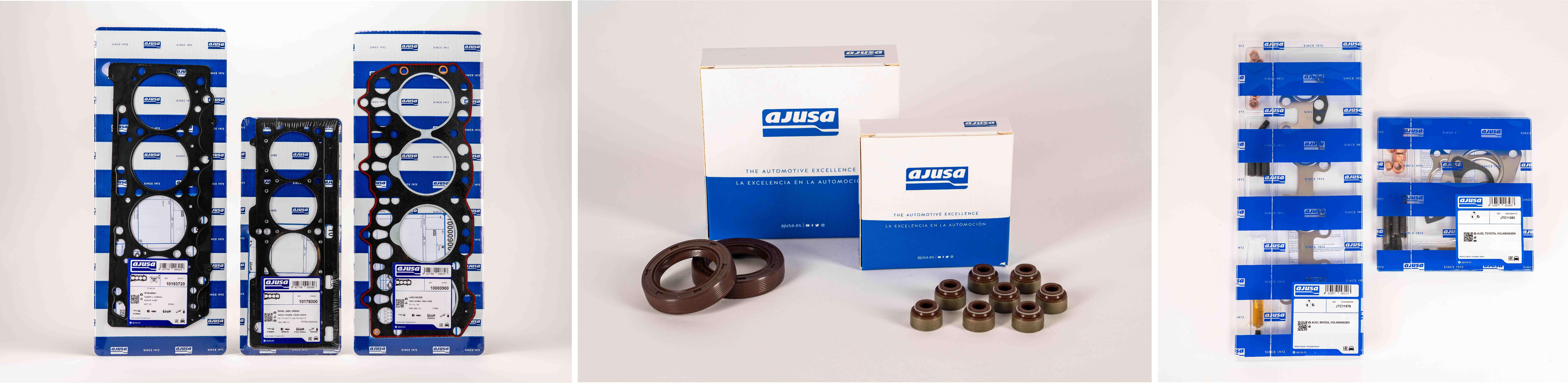 Ajusa packaging with a more elegant design