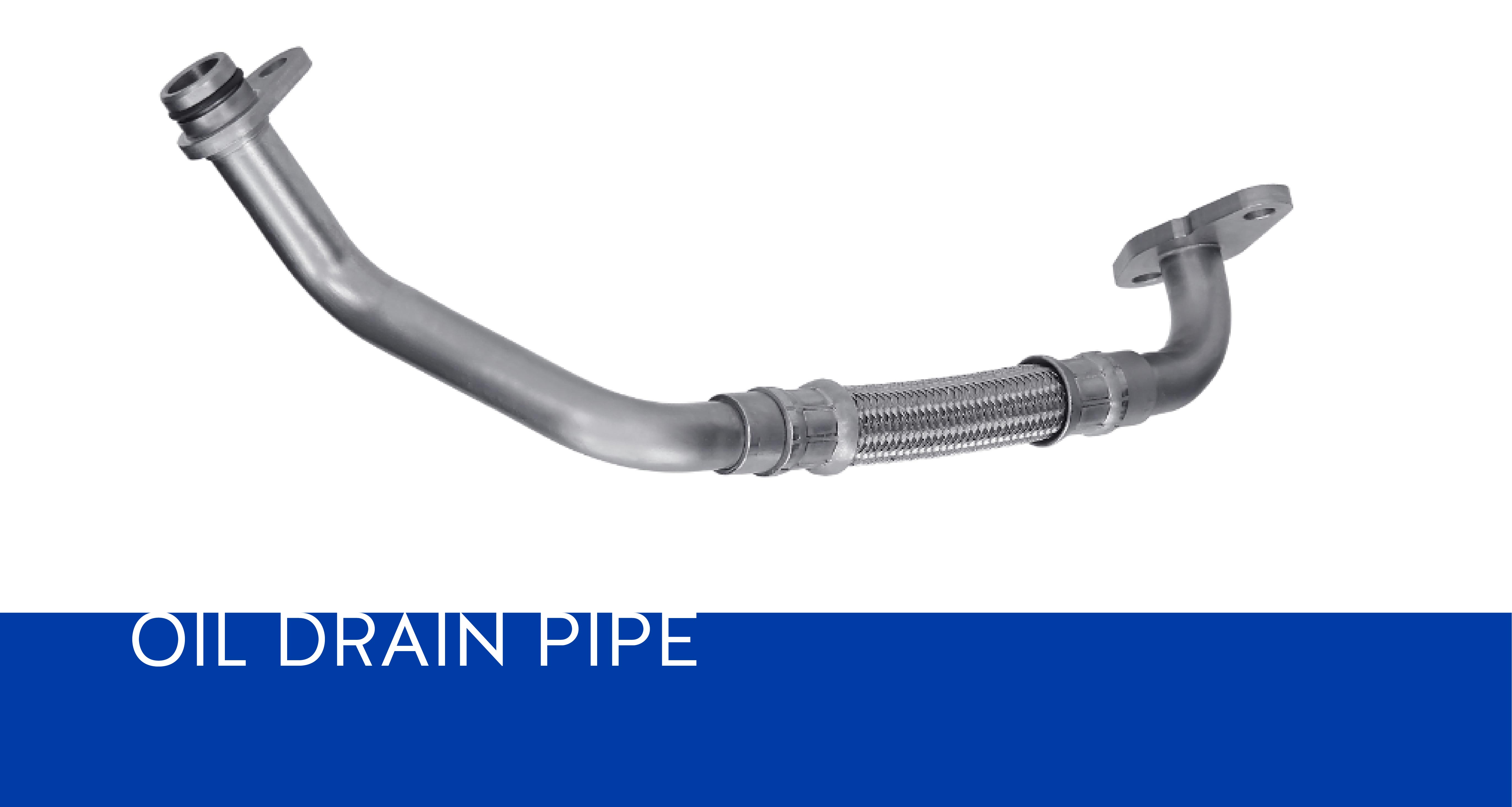 Why is it necessary to replace the oil drain pipe?